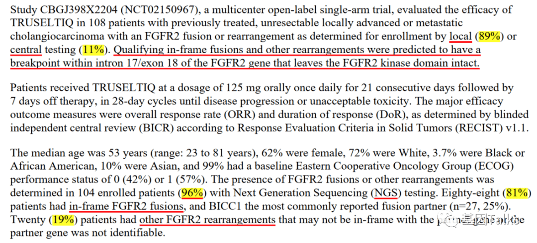 胆管癌丨FDA加速批准FGFR抑制剂『infigratinib』上市，F1CDx成伴随诊断！_检测