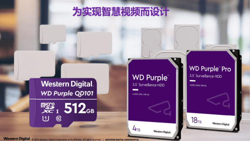 视频智慧了，存储怎么办 西部数据推出WE Purple Pro系列解决方案_监控