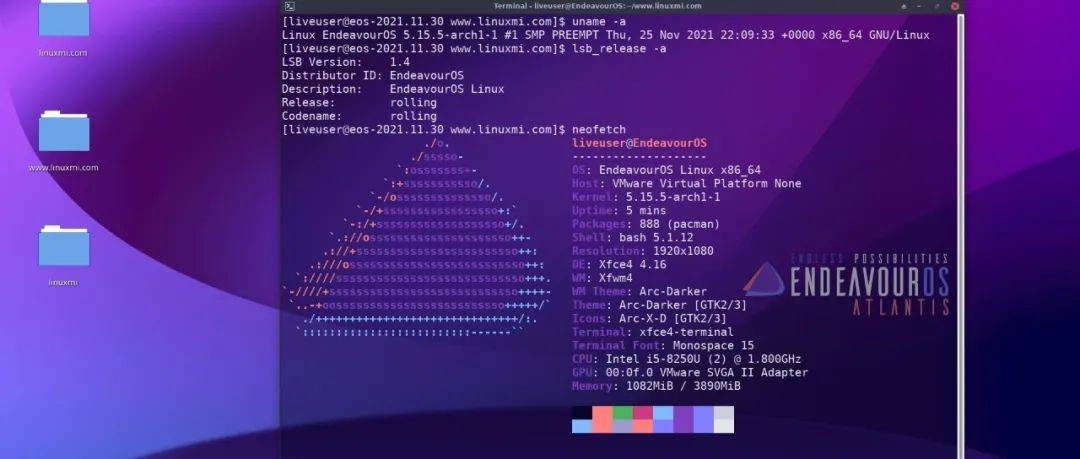 基于Arch Linux 的 EndeavourOS Atlantis 发布，一次安装永久接收更新_用户_支持_Xfce