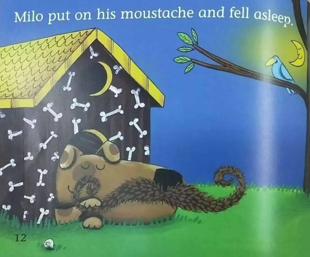 绘本阅读|Milo’s Moustache_Cat_Big_英语