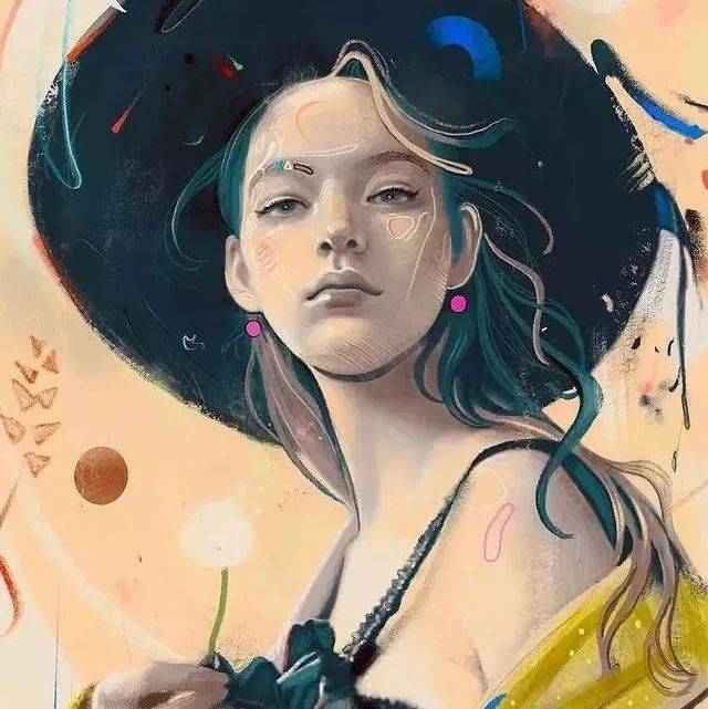 这松动肆意的画法，大概只有传说中的天才画手才能玩转！_Kildren_画面_颜料