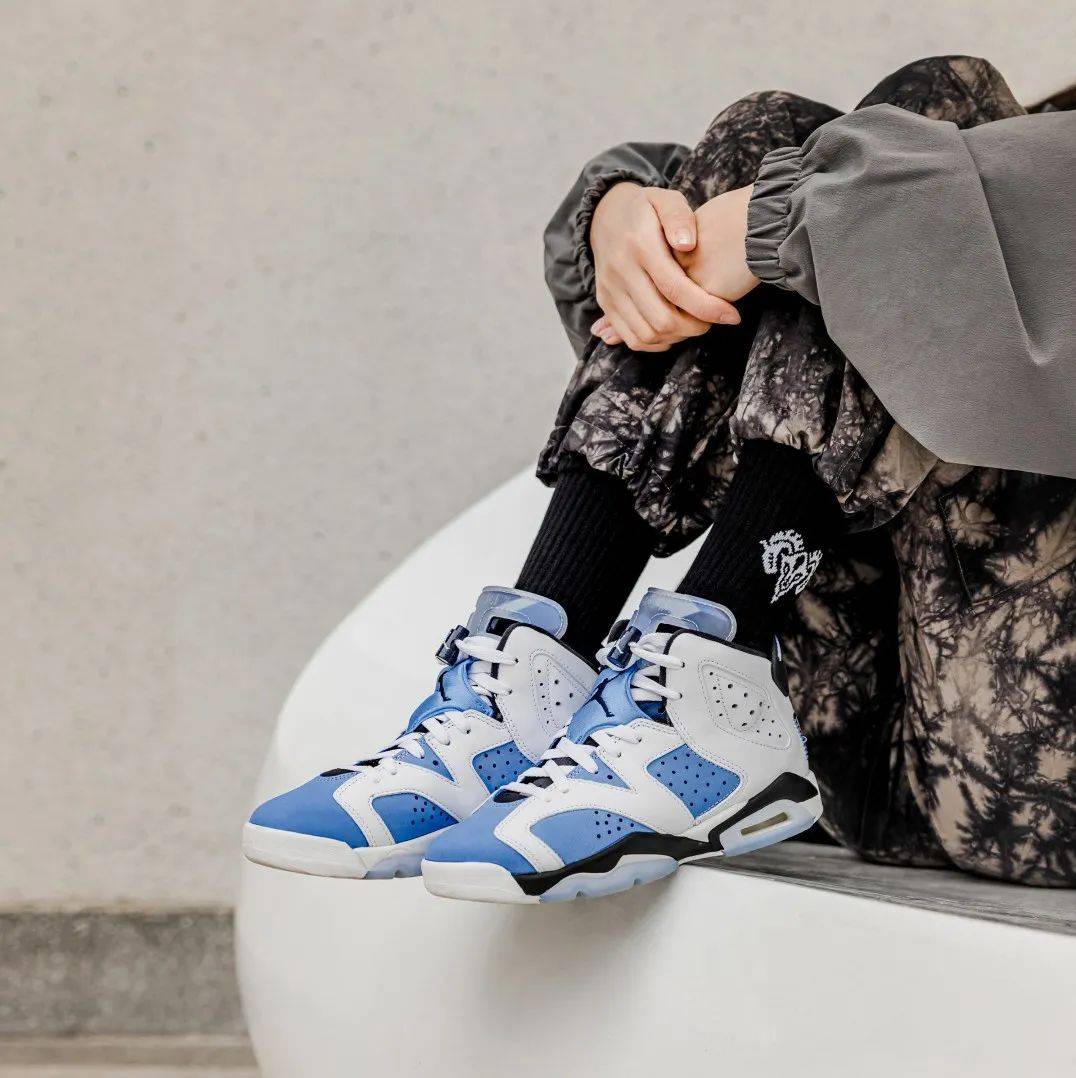 清爽蓝白｜Air Jordan Ⅵ Retro "University Blue" 限量发售_Girl_标志性_西安