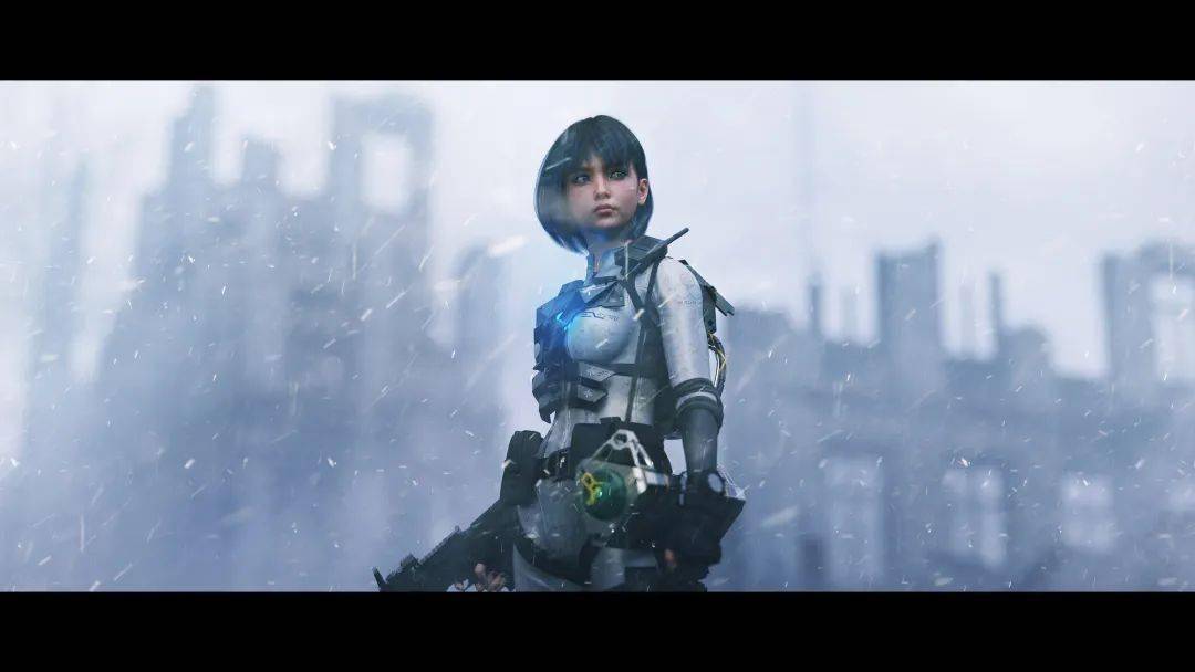 这真的不是照片！国内3D艺术家一幅作品A站上万赞，电影质感绝了！_@LouLL_Aroll_Creak_画面