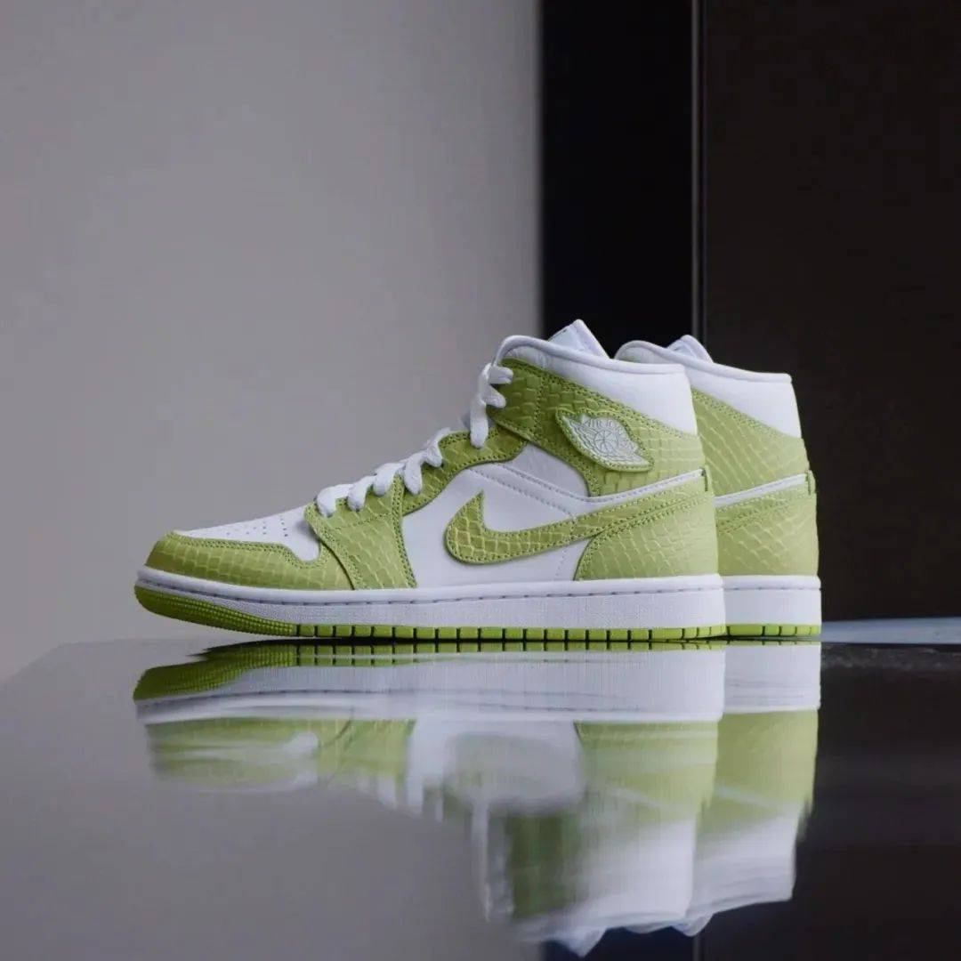 SOAR 新品预览｜AIR JORDAN 1 MID SE “GREEN PYTHON”_Mid_Air_Jordan