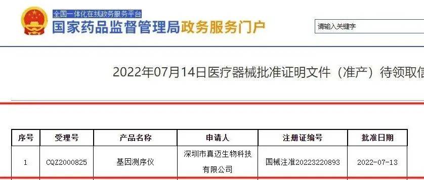 首家单分子荧光测序平台获批，附NMPA-NGS产品获批合集_审批_基因_创新