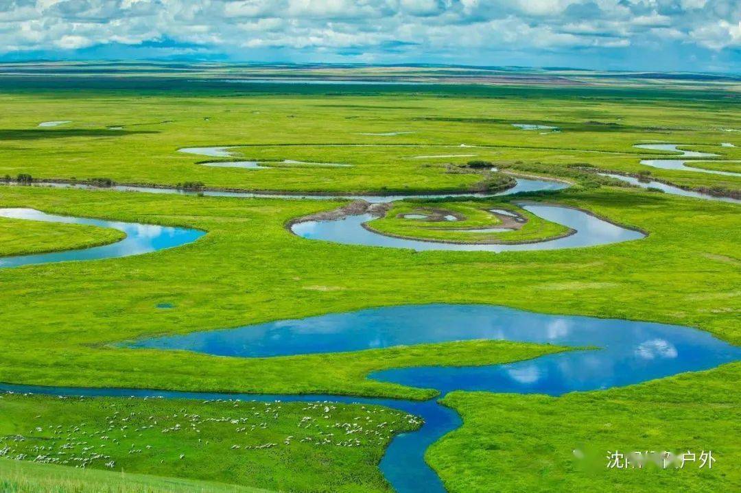 【行程推介】186彩带河，呼伦贝尔草原上最美界河_莫日_敖包_石头