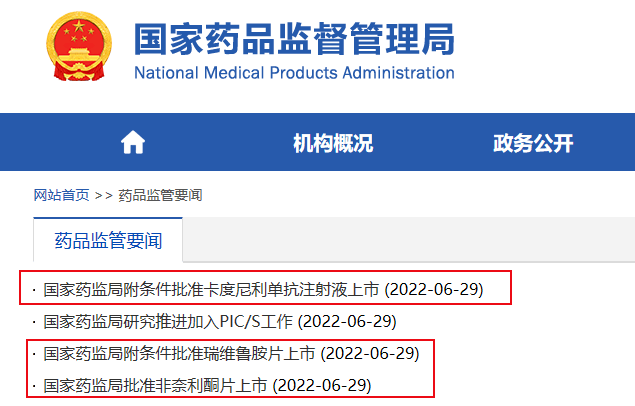 NMPA：3个创新药获批上市_奈利_患者_治疗