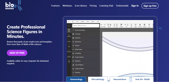 科研人一定要知道的绘图神器——BioRender_图标_的图片_模板