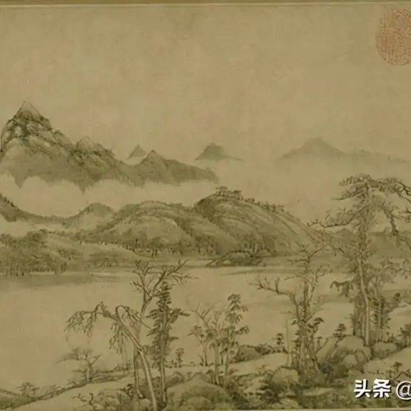 黄公望《溪山雨意图》_中国_倪瓒_历代