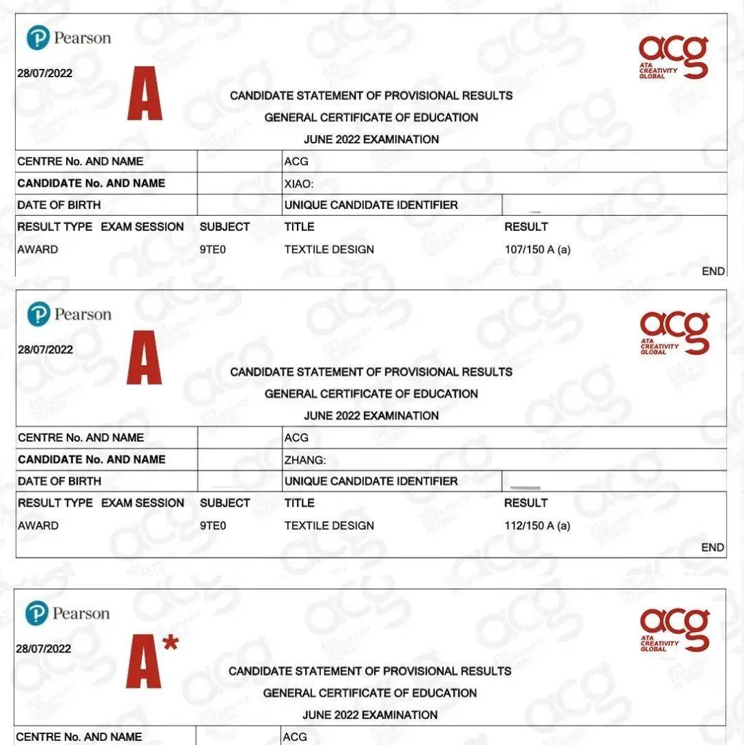ALEVEL放榜！A/A*捷报连连，ACG学员直呼：你是我的姐！_课程_艺术_考试