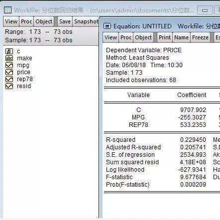 分位数回归模型（Eviews与Stata版本汇总）_qreg_in_depvar