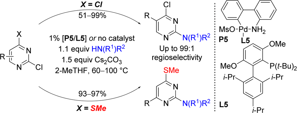 4-位氯取代的嘧啶如何选择性在2-位进行SNAr反应？_was_产物_Stephen