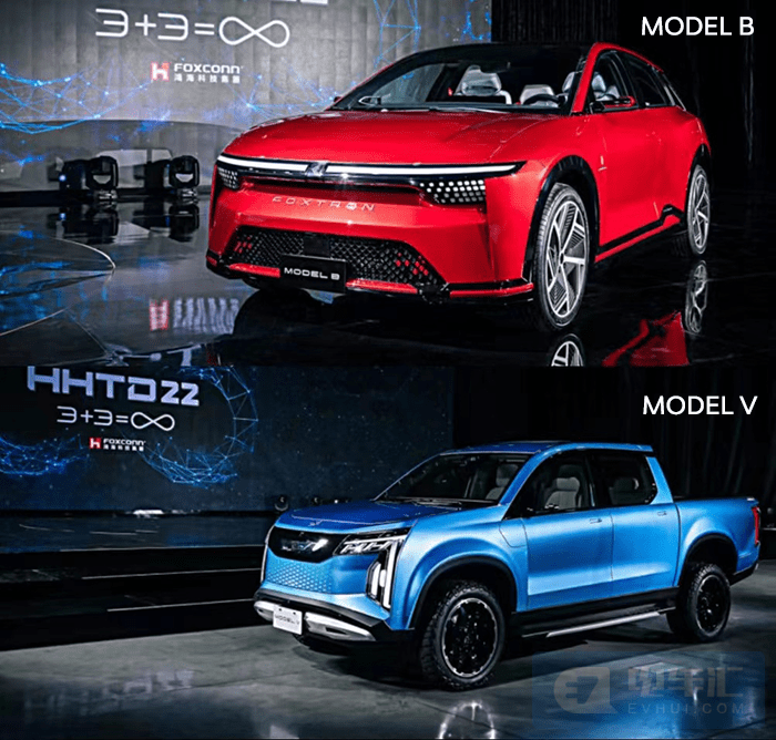 富士康发布 新车MODEL B/ MODEL V，布局电动皮卡业务_搜狐汽车_搜狐网