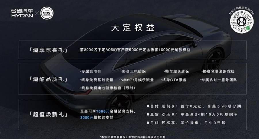 三个版本可选，预售18-27万元，合创A06开启大定_搜狐汽车_搜狐网