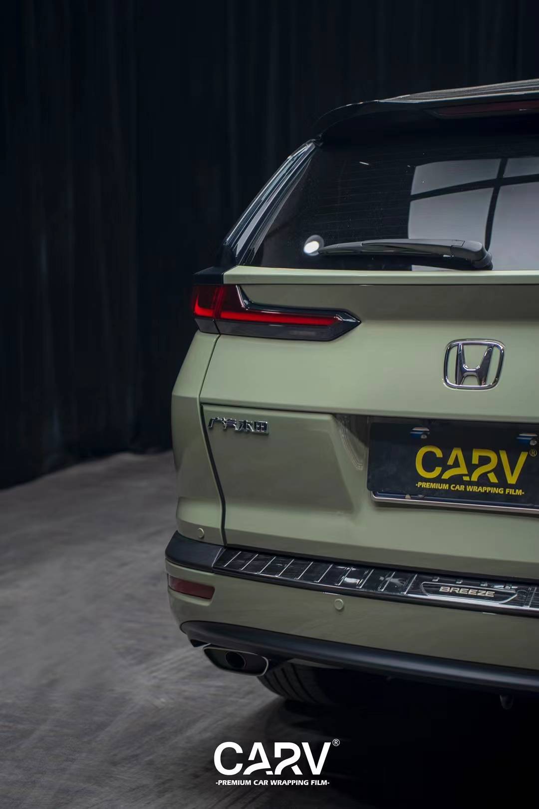 卡孚CARV改色膜白金卡其绿，低调沉稳 质朴高级_搜狐汽车_搜狐网