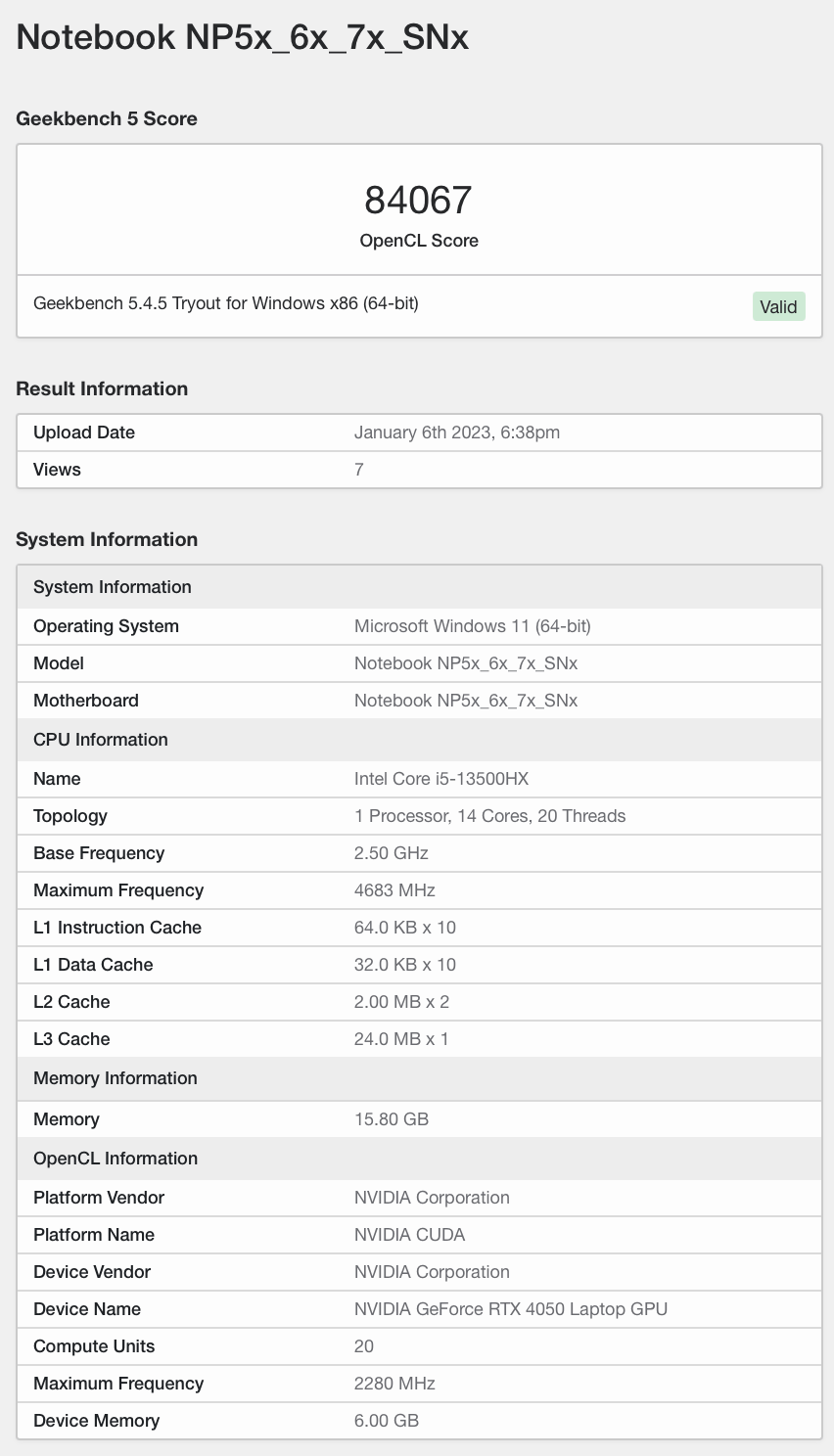 英伟达 RTX 4050 笔记本 GPU 跑分曝光，较满血 3050 Ti 提升 15%_搭载_OpenCL_显存