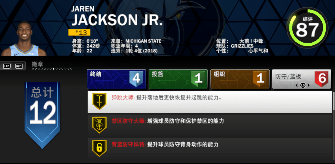 OL2 | 2K23球员徽章变化分析（更新至1.26）（五）_能力_版本_贾伦