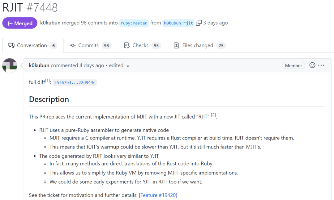 Ruby引入新JIT编译器RJIT，替代MJIT_代码_https_Rust