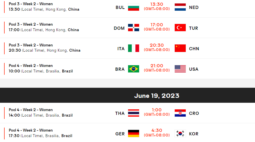 【直播预告】世界女排联赛香港站，明天20点半，中国女排VS意大利女排，CCTV5直播_vs_巴西_土耳其