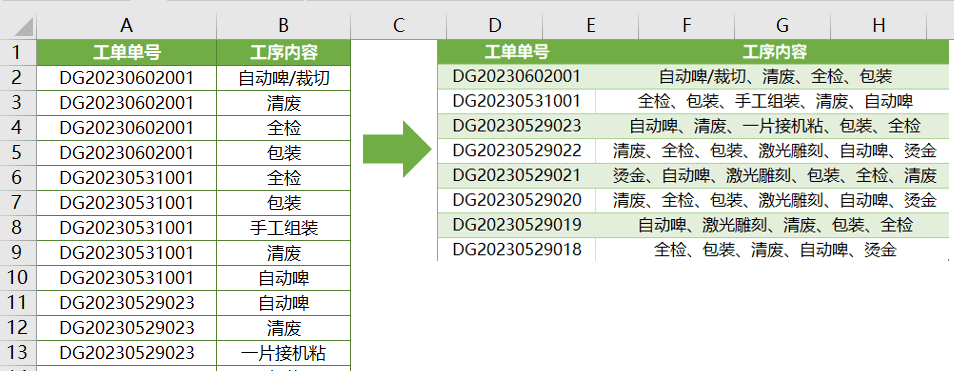 Excel每日一练：pq数据合并整理练习答案内容工序 