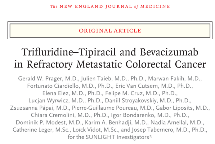 NEJM：加入贝伐珠单抗，中位 PFS 翻倍，为啥？_患者_研究_治疗