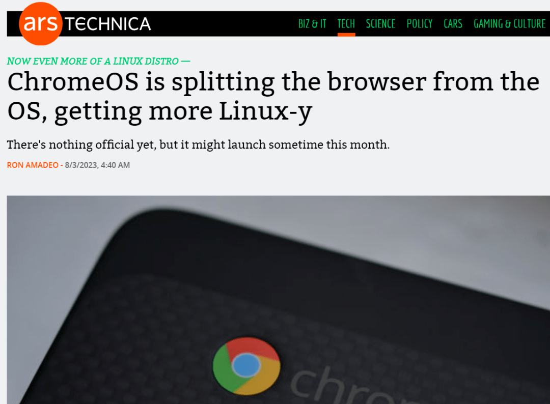 谷歌新动作，ChromeOS将不再是原来的ChromeOS_Linux_浏览器_And