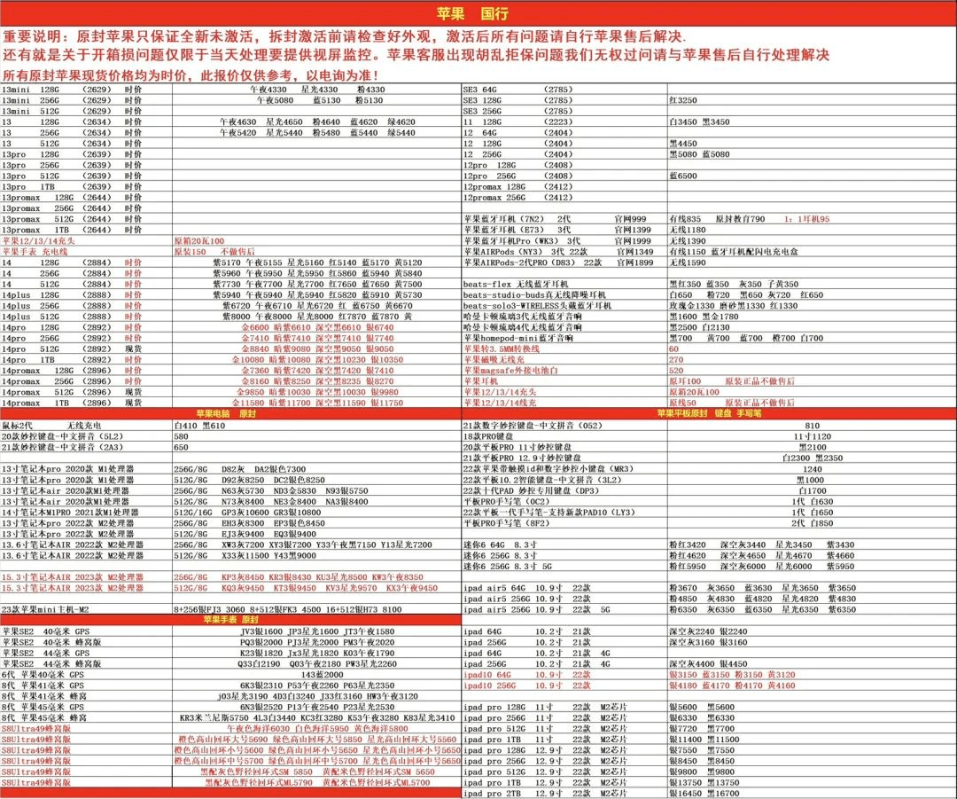 \b2023年8月10日，报价！