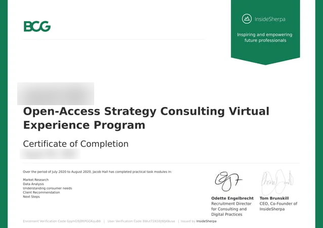 首次！BCG官宣ESG线上证书，给留学生开后门…_实习_Task_背景