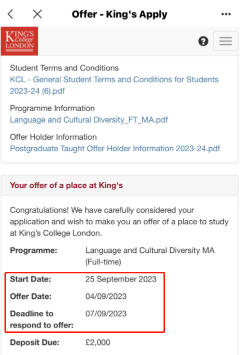 开学前20天，我收到KCL硕士offer，懵了！_大学_同学_情况