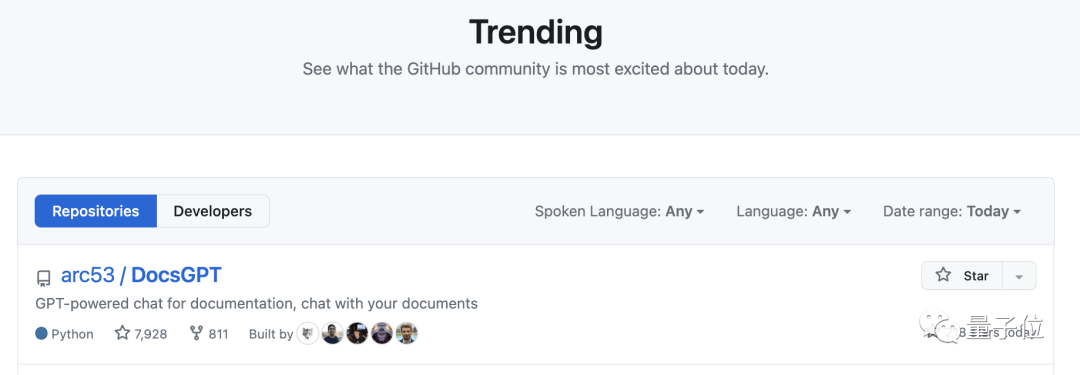 开源论文神器DocsGPT登顶GitHub热榜！多类型文档查询，支持中文可本地部署 | 狂揽8000+星_and_研究_You